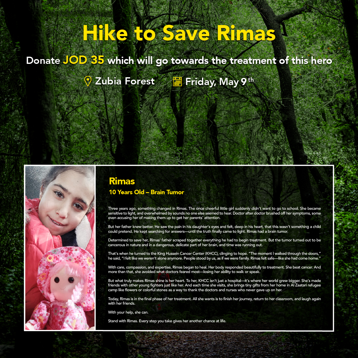 KHCF Steps for life donation trip - Zubia Forest 9 May 2025